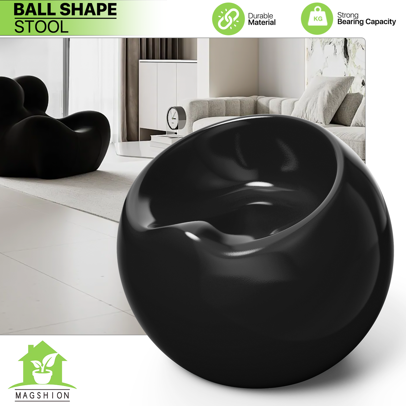 Fiberglass Round Lounge Chairs Patio Living Room Party Club Event ...