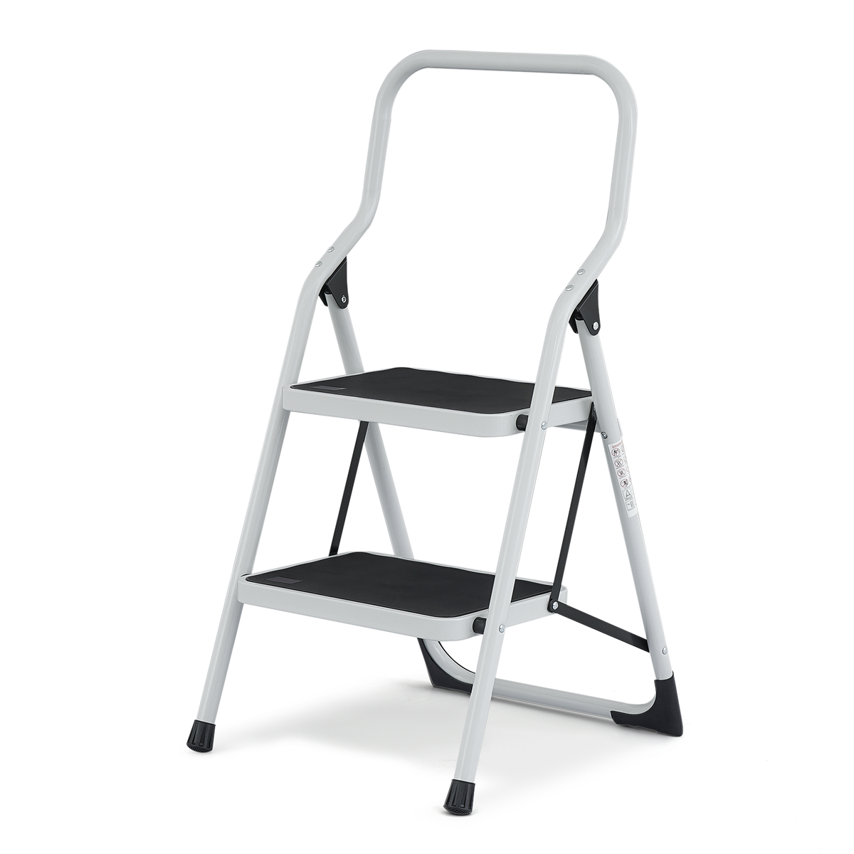 Step Ladder-2 Step-36"Height - White - Iron+PP– Magshion Furniture